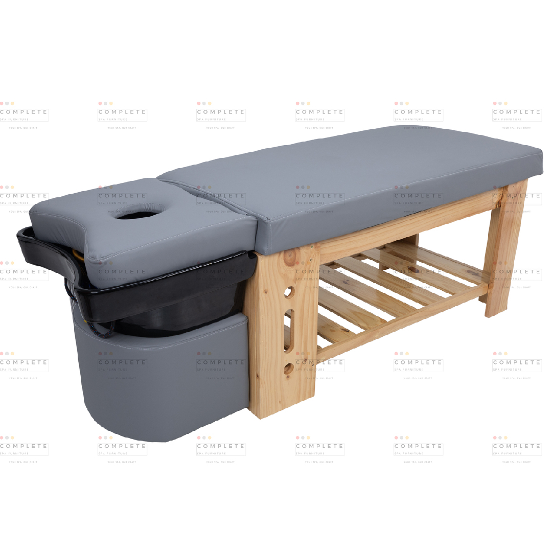 2 in 1 Head Spa Shampoo Bed and Black Basin – Complete Spa Furniture